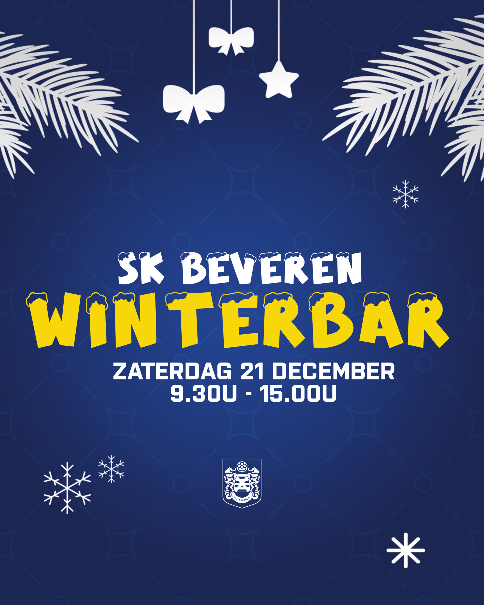 WINTERBAR (21/12): PRAKTISCHE INFO - SK Beveren - #wearebeveren
